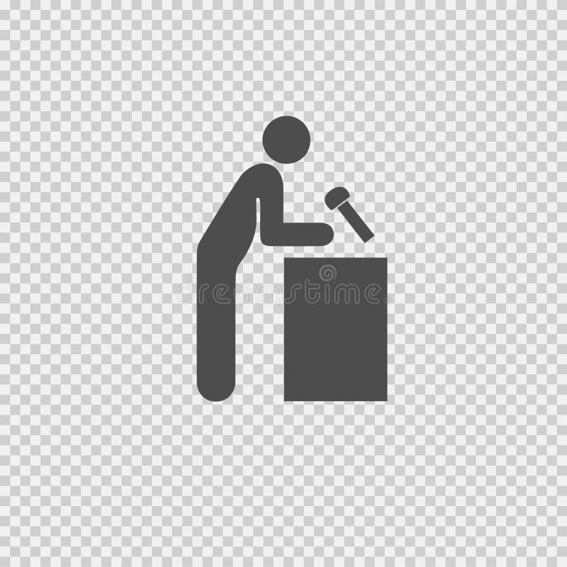 Speaker on Podium Vector Icon Eps 10 Stock Vector - Illustration of ...