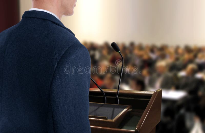 Speaker at Business Conference and Presentation. Editorial Stock Image ...