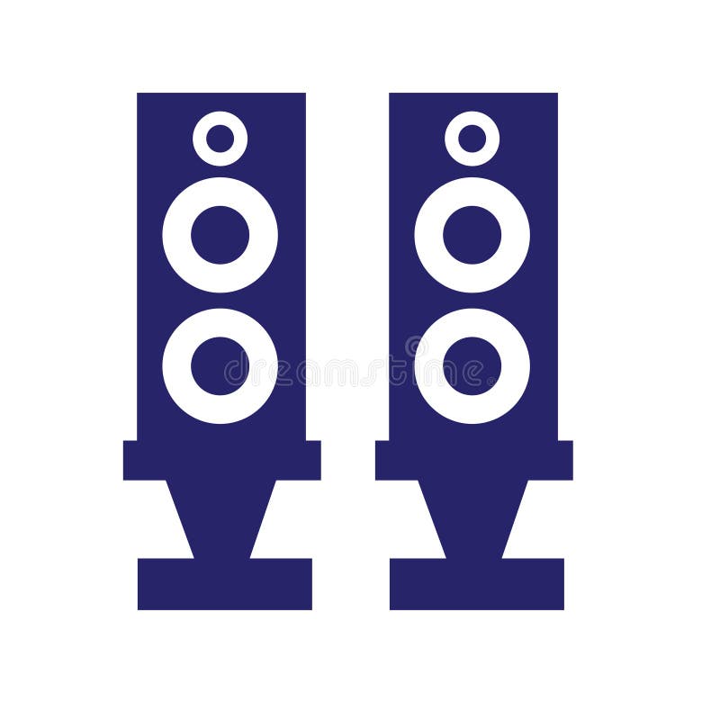 Speaker Simpel Logo Icon Vector Ilustration Stock Vector - Illustration ...