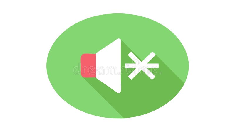 Speaker Sound Alert Notification Flat Design Icon, Vector Design Generative AI Stock Vector ...