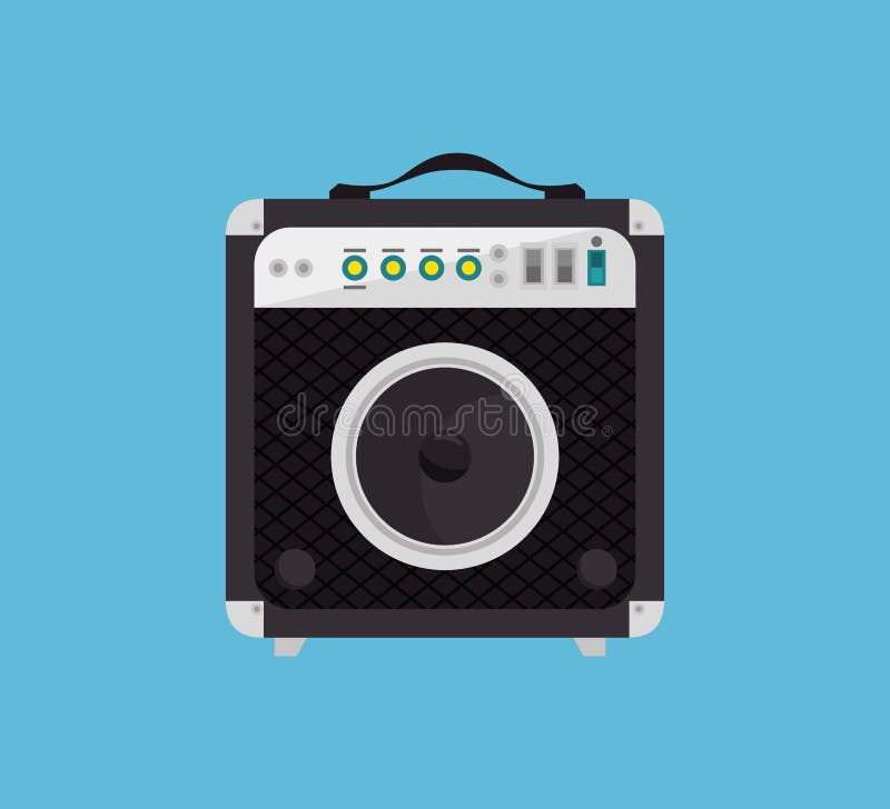 Speaker sound device icon stock illustration. Illustration of element ...