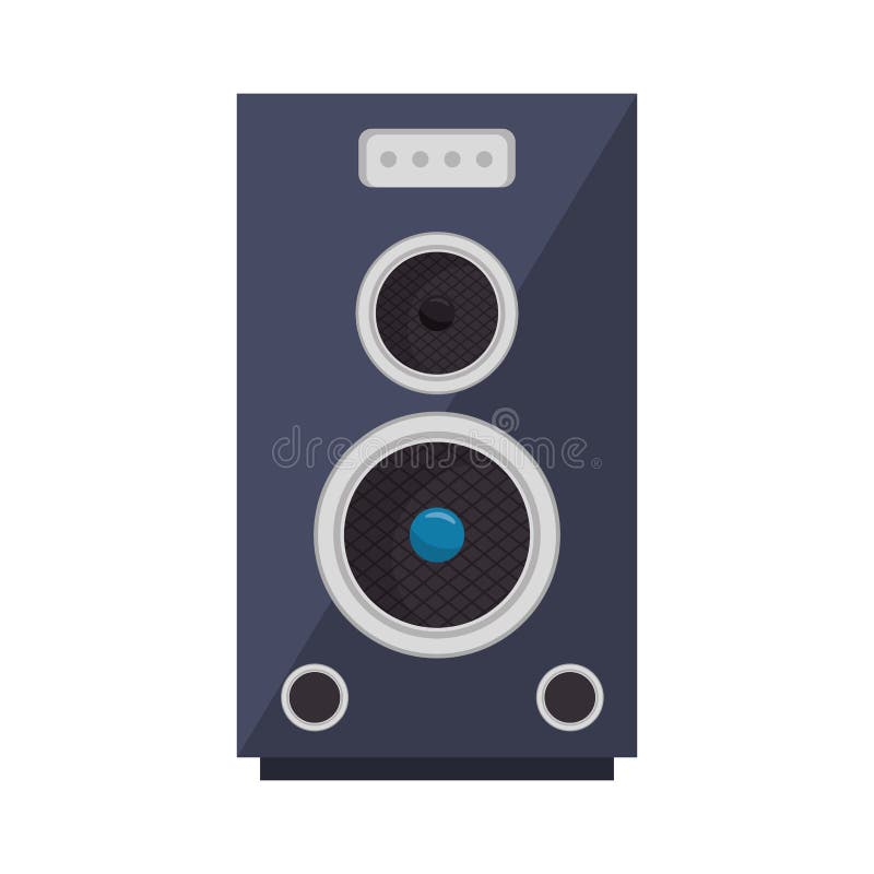 Speaker sound device icon stock vector. Illustration of element - 88536143