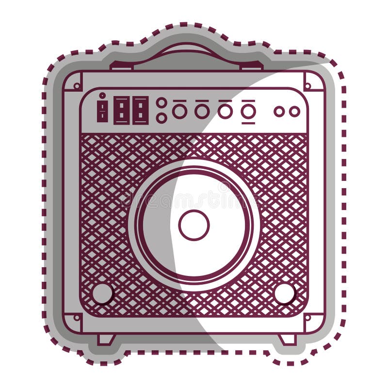 Speaker sound device icon stock vector. Illustration of player - 88536727