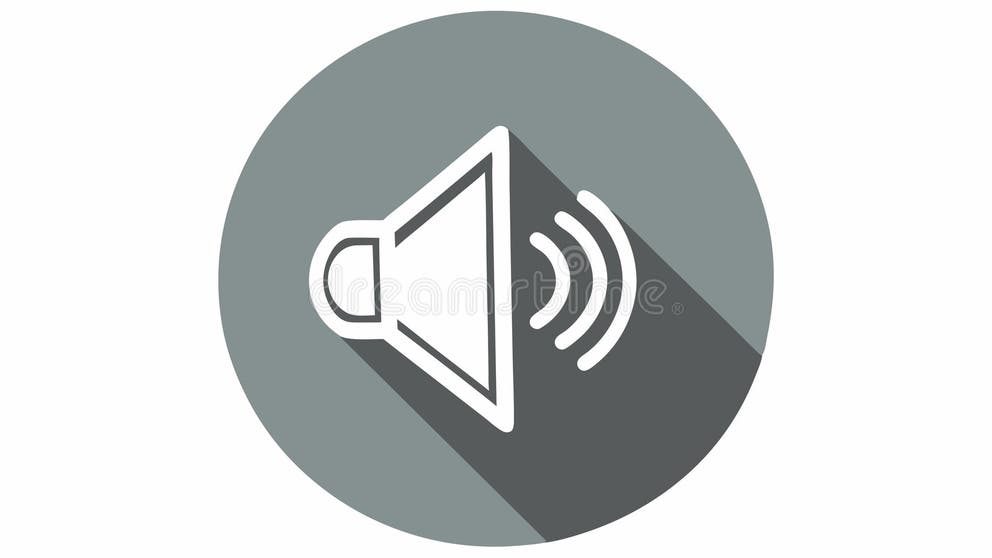 Speaker Sound Icon, Symbolizing Audio Output and Sound, Vector Design ...