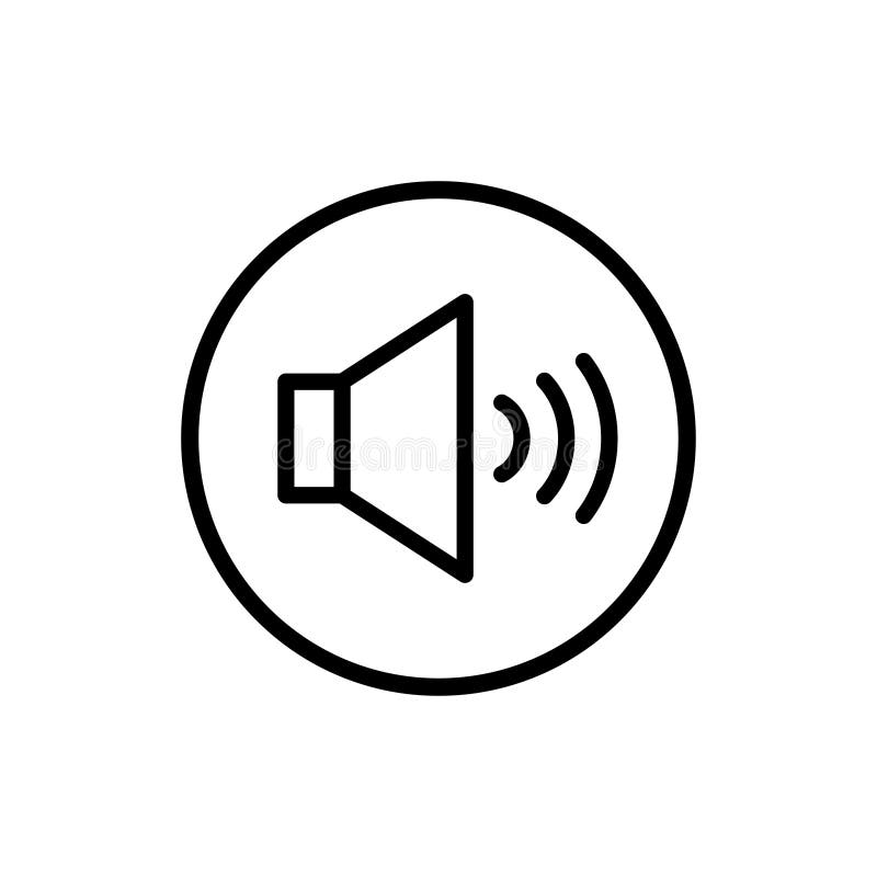 Speaker Sound Icon Vector Basic RGB Stock Vector - Illustration of ...