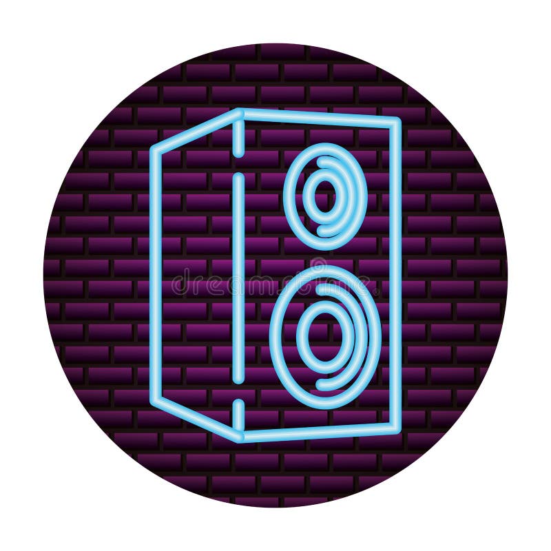 Speaker sound music stock vector. Illustration of button - 144798513