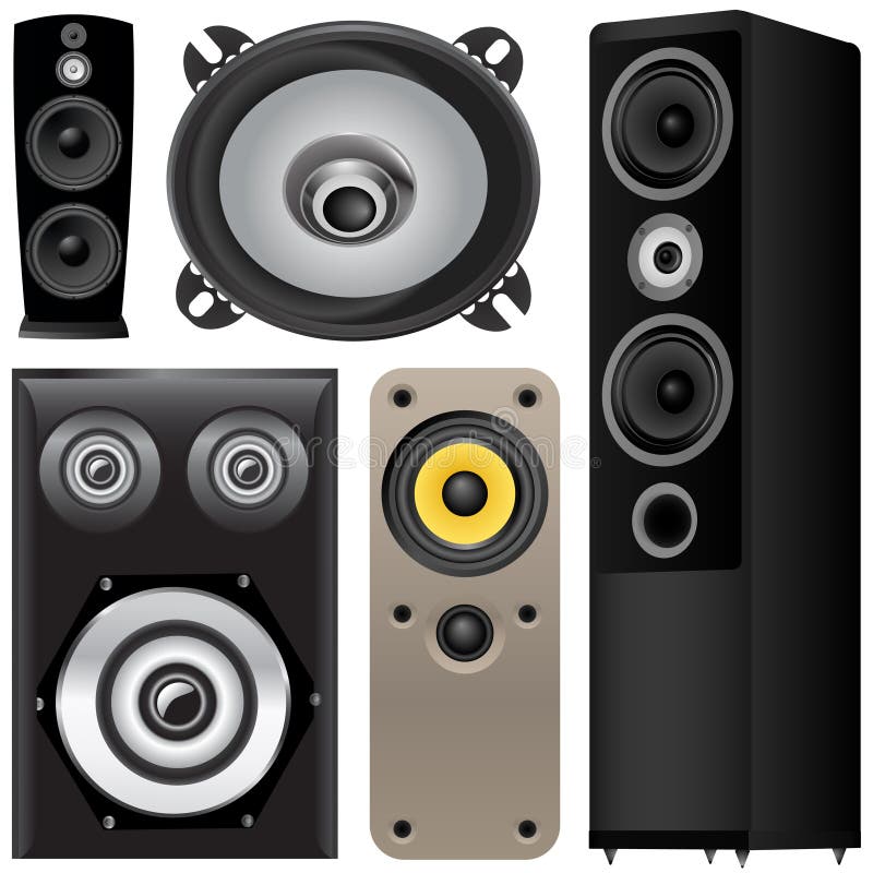 Speaker and sound system stock vector. Illustration of disco - 6521445