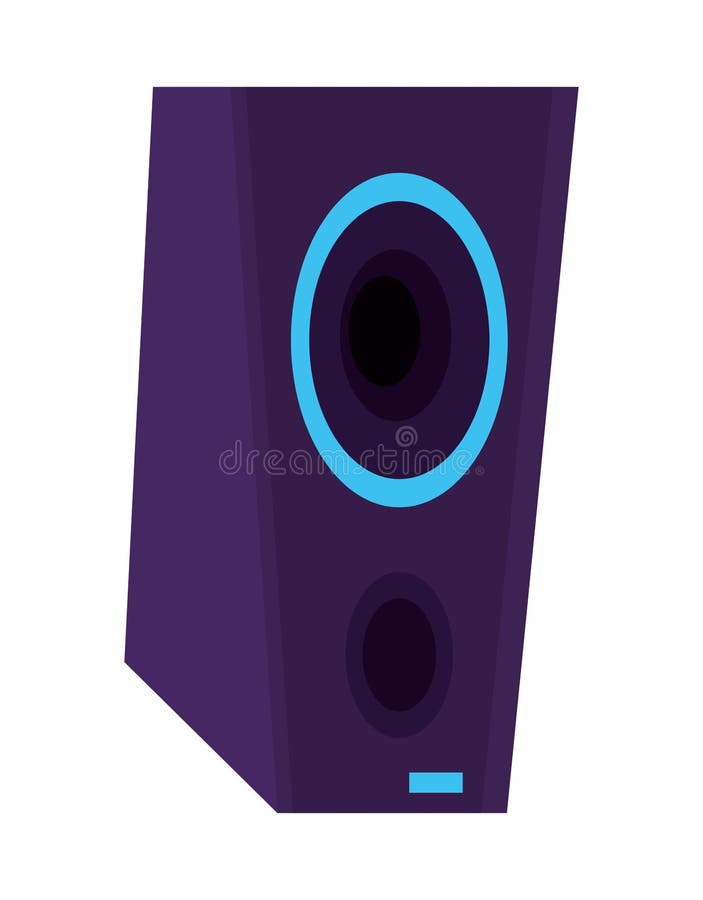 Speaker sound tech stock vector. Illustration of woofer - 245932634