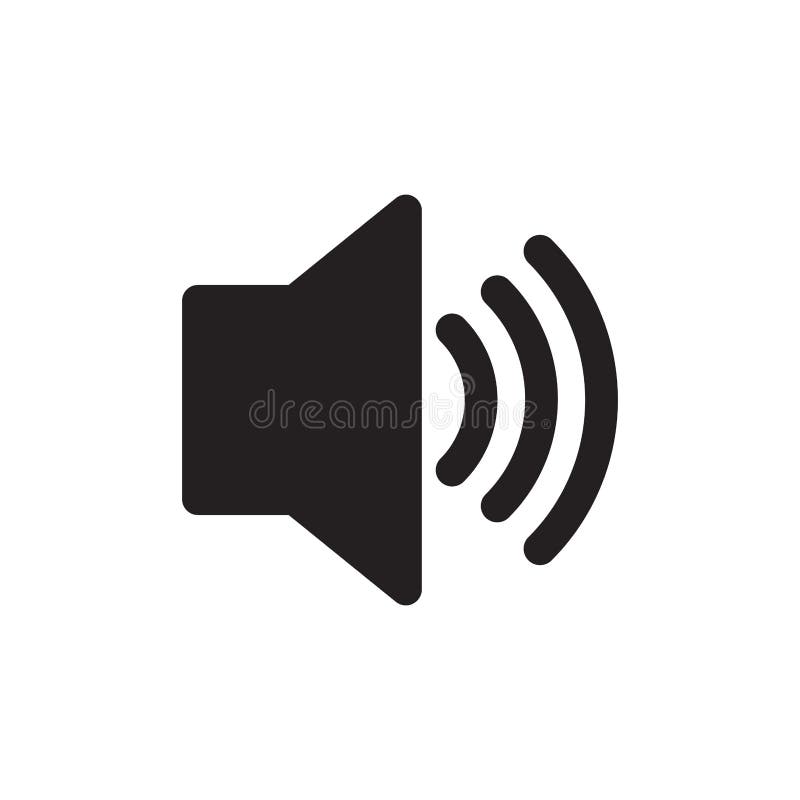 Speaker Sound Volume Pictogram Stock Illustration - Illustration of ...