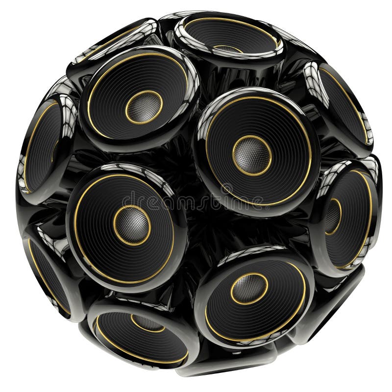 Speaker sphere stock illustration. Illustration of disco - 45834057
