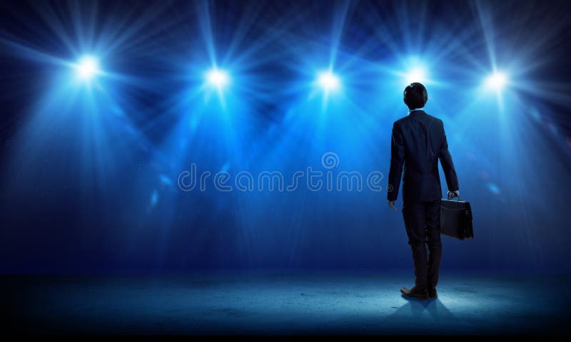 Speaker on stage stock image. Image of leadership, businessman - 41890585