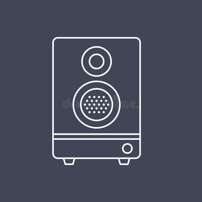 Speaker Stereo Icon Vector Illustration Stock Vector - Illustration of ...