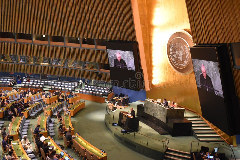 Speaker at the 77th UN General Assembly Editorial Stock Photo - Image ...