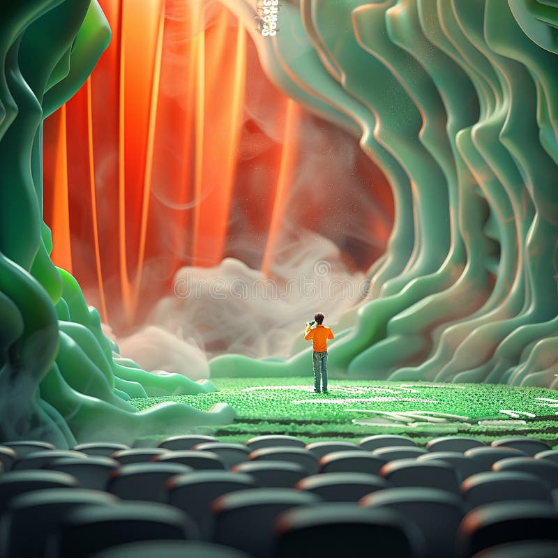 Speaker Transforming Words into Visual Brainwaves, Engaging, Auditorium ...