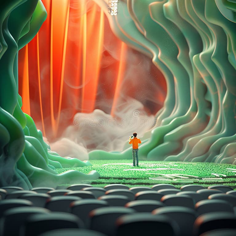 Speaker Transforming Words into Visual Brainwaves, Engaging, Auditorium ...