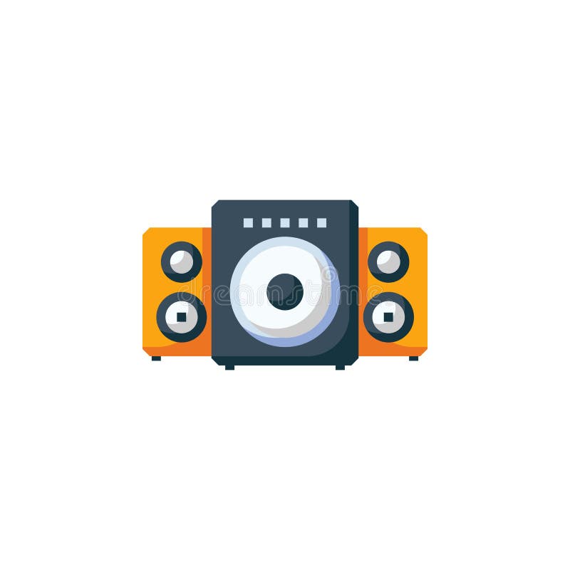 Speaker Vector Icon. Computer Component Icon Flat Style. Perfect Use ...