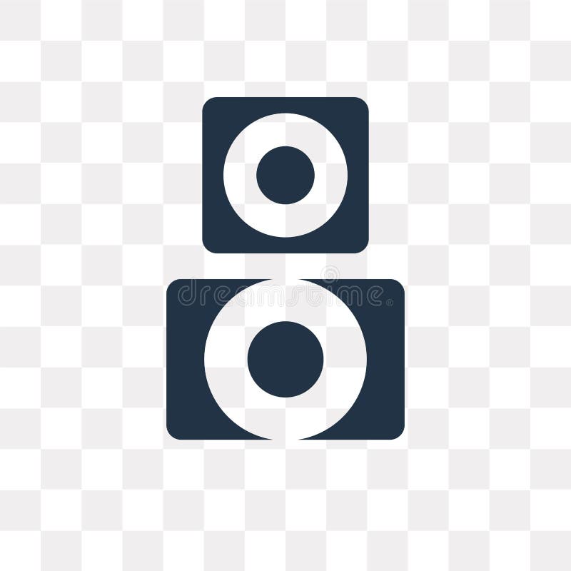 Big Speaker Vector Icon Isolated on Transparent Background, Line Stock ...