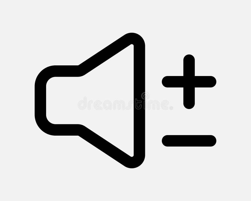 Speaker Volume Adjustment Up Down Radio Sound Adjust Dial Increase ...