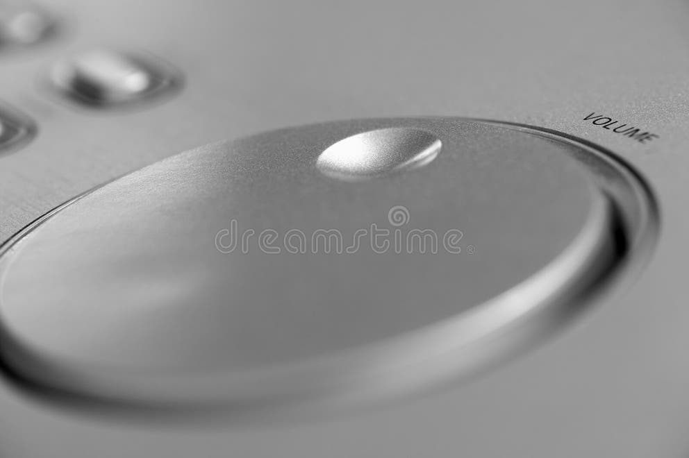 Speaker Volume Control with Buttons Stock Image - Image of knob ...