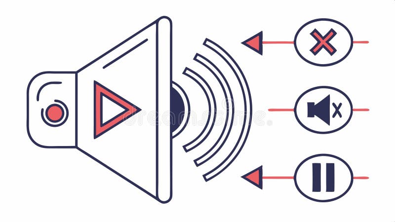 Speaker Volume Mute Silent, Audio Off Volume Down and Mute Audio, Mute ...