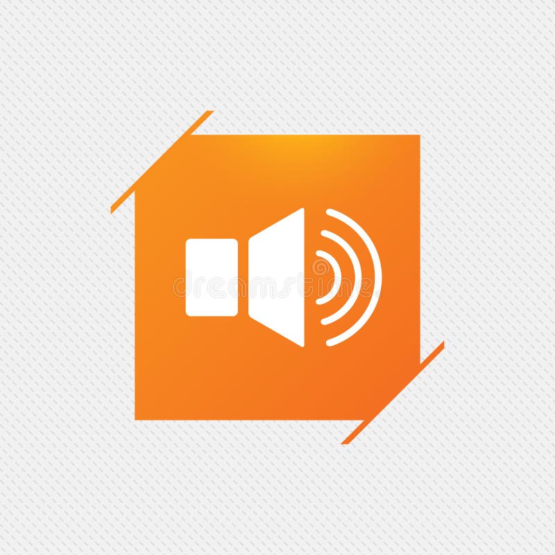Speaker Volume Sign Icon. Sound Symbol Stock Illustration ...