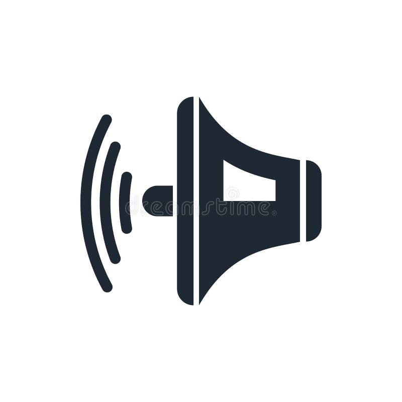 Speaker volume sign icon stock vector. Illustration of music - 189117355