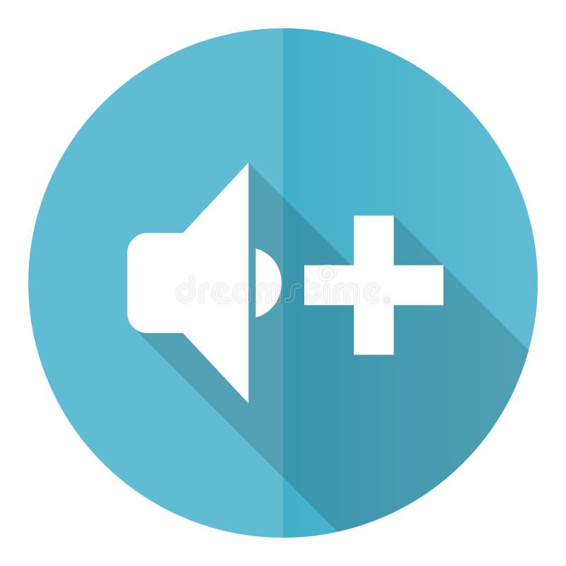 Volume Icon Set, Vector Illustration in 6 Colors Options for Webdesign ...