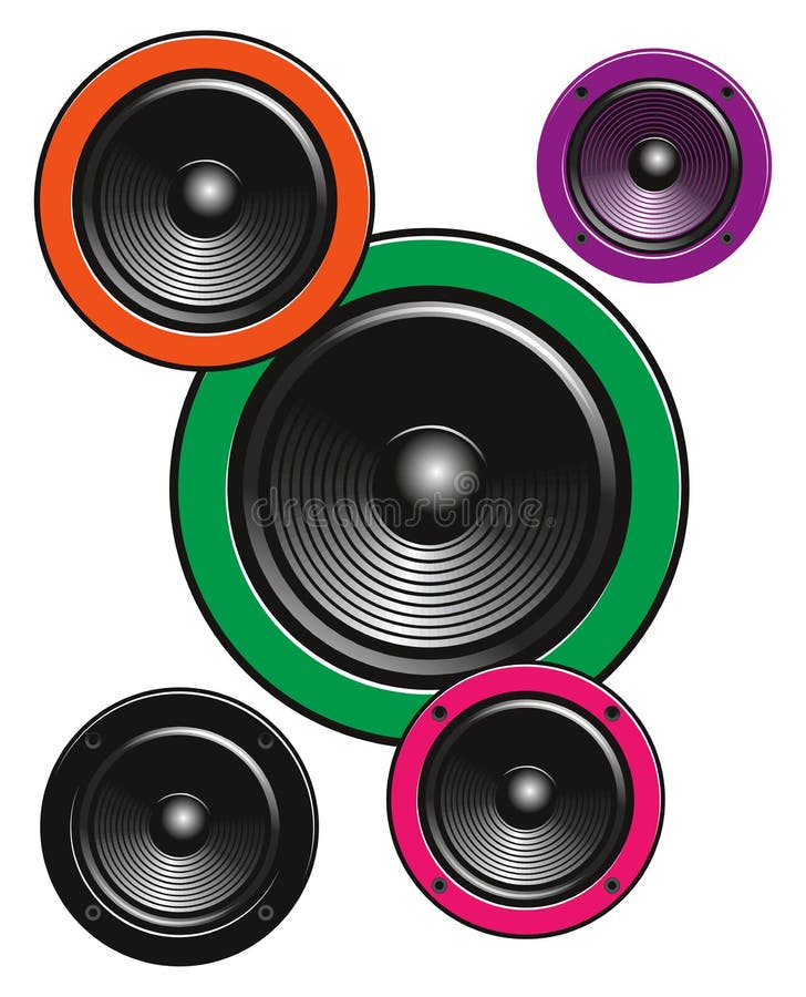 Vector speaker art stock vector. Illustration of beautiful - 12684032