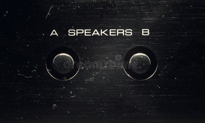 Speakers Control on an Old Amp Stock Image - Image of amplifier ...