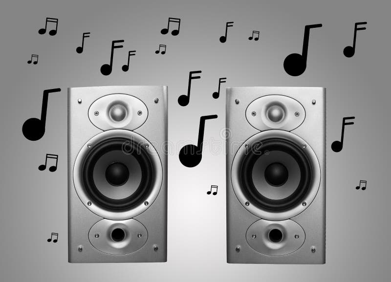 Speakers and music stock image. Image of entertainment - 121649165