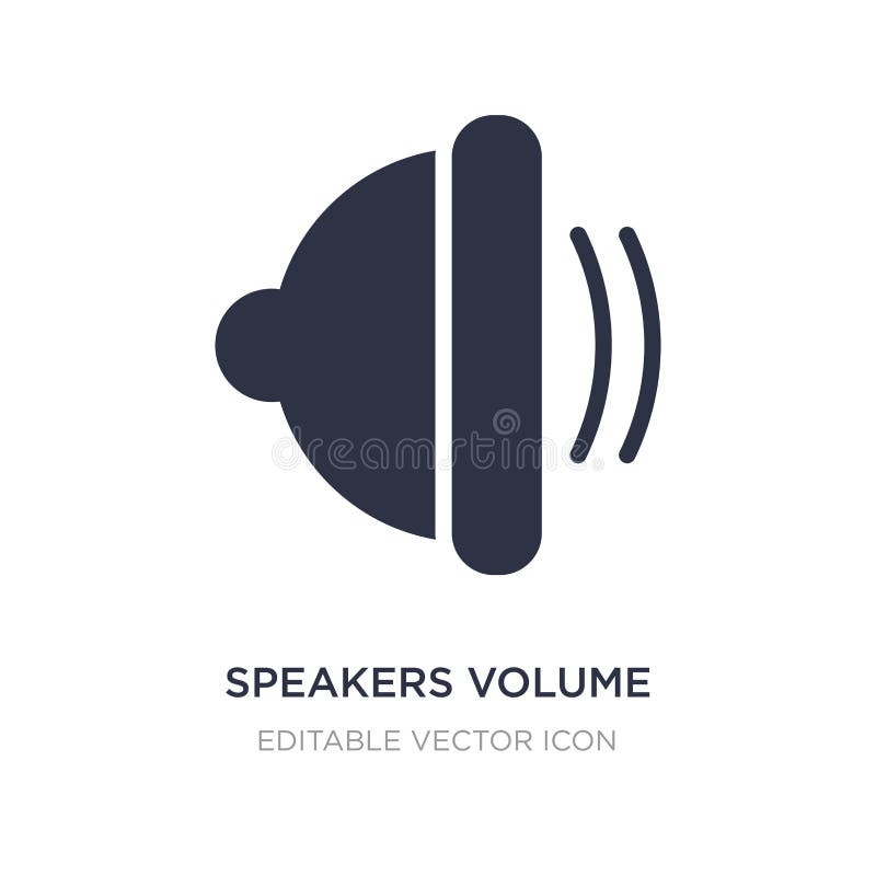 Low Volume Icon on White Background. Simple Element Illustration from ...
