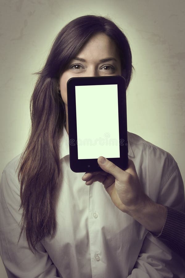 Speaking in a code stock photo. Image of model, girl - 39592134