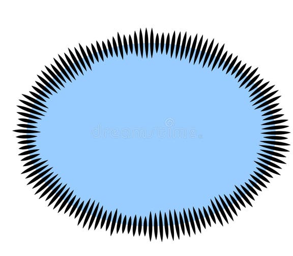 Spiky, Surprised Comic Speech Bubble, Circular Stock Vector ...