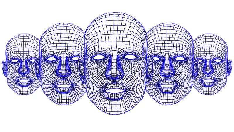 Speaking Human Head. Talking Mesh Head Stock Video - Video of talk ...