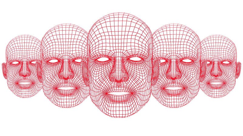 Speaking Man with Mesh Texture. Transparent Background. Stock Footage ...