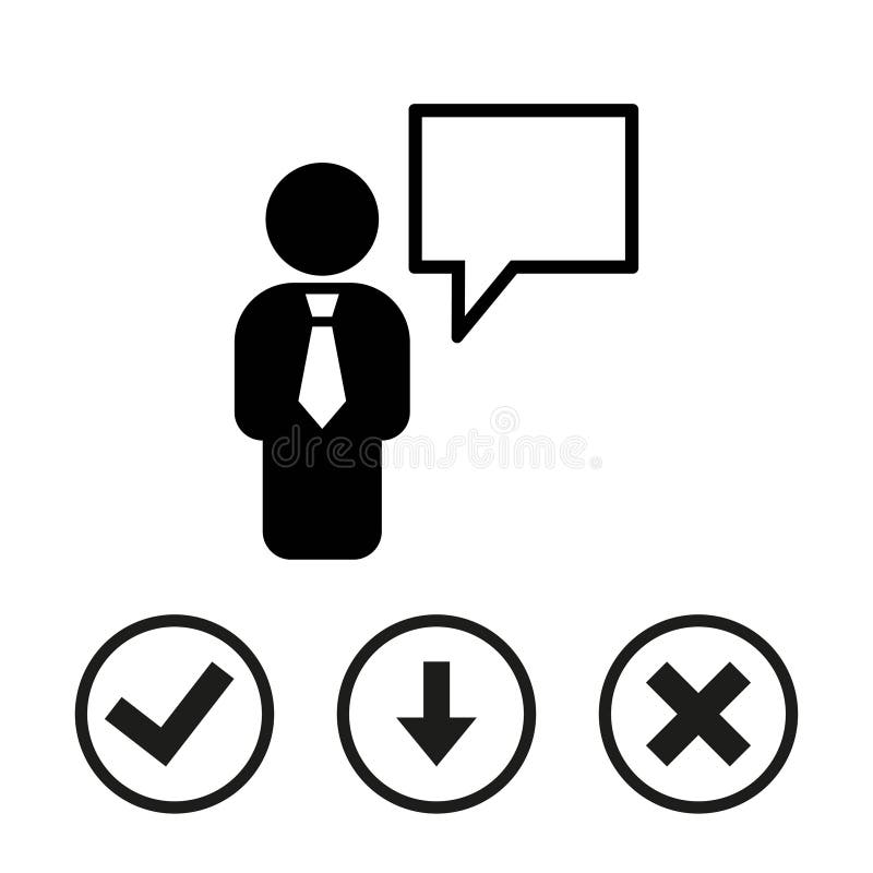 Speaking of People, the Chat Icon Stock Vector Illustration Stock ...