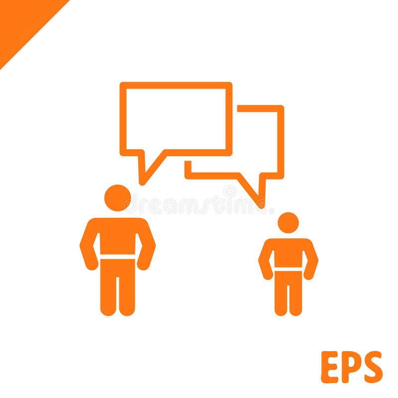 Speaking of People, the Chat Icon Stock Vector Illustration Stock ...