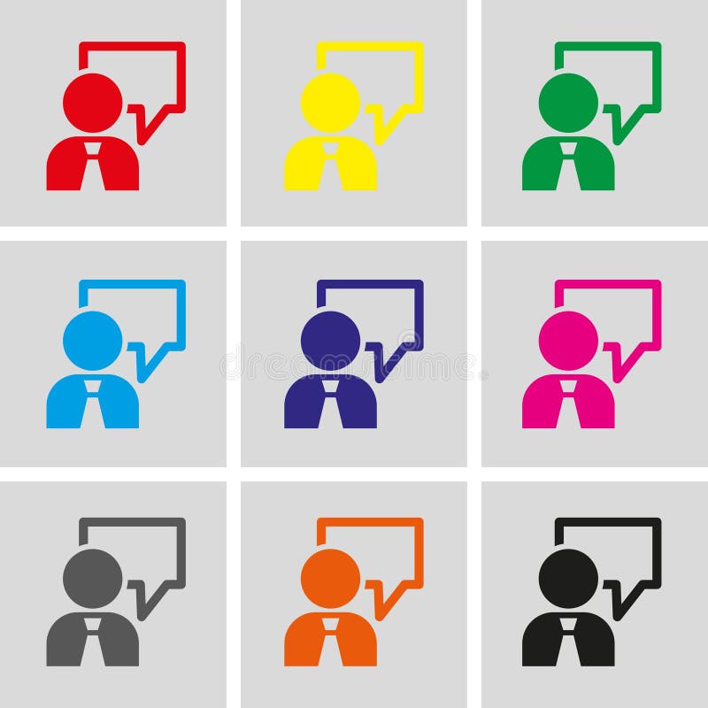 Speaking of People, the Chat Icon Stock Vector Illustration Stock ...