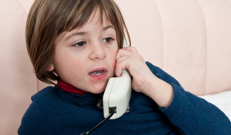 Speaking at the Phone stock photo. Image of technology - 23039604