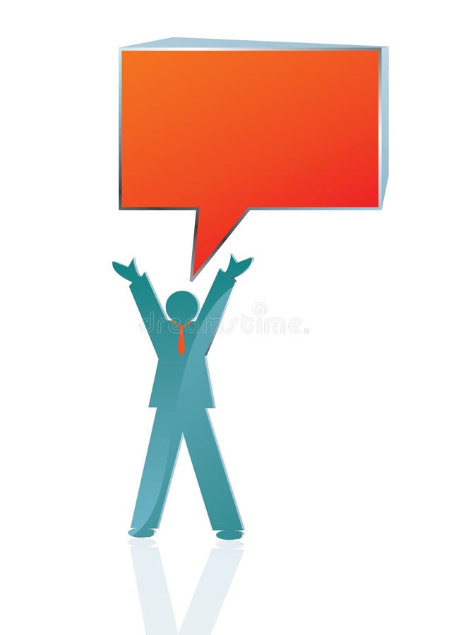 Speaking to the masses stock vector. Illustration of human - 8451151