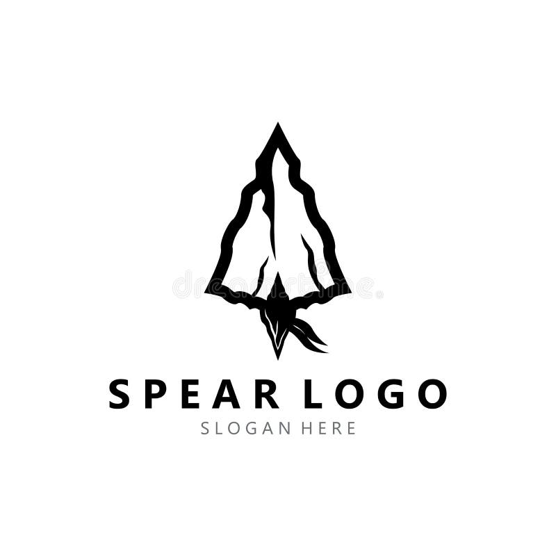 Spear Logo Design with Template Vector Illustration Stock Vector ...