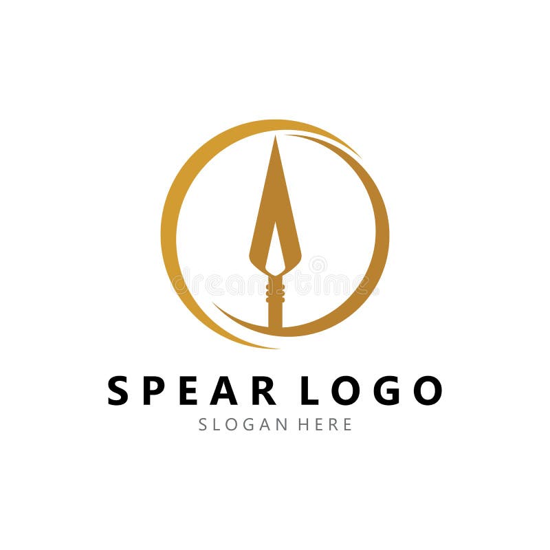 Spear Logo Design with Template Vector Illustration Stock Vector - Illustration of creative ...