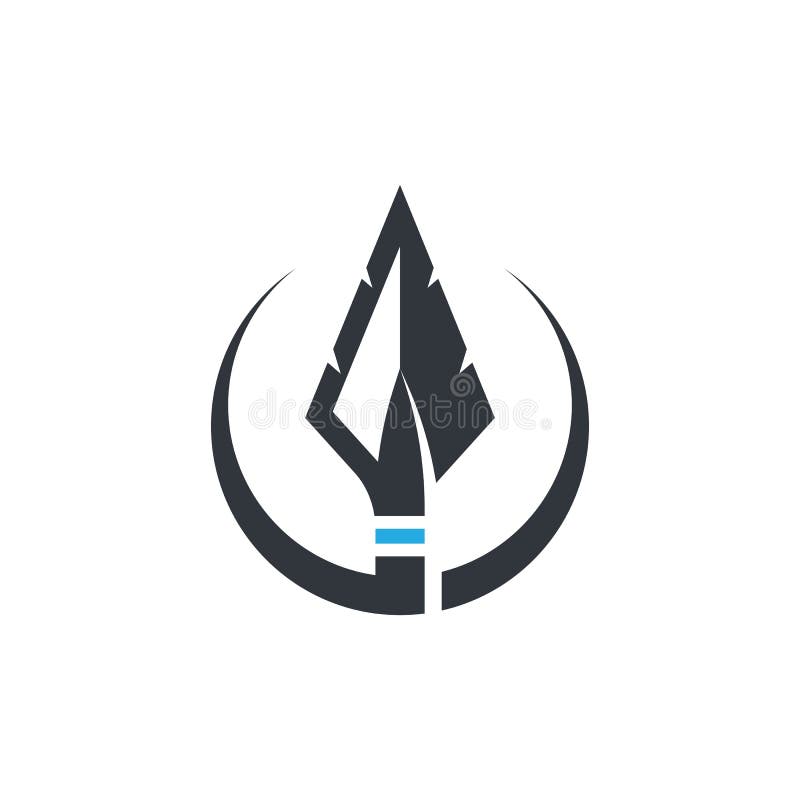 Spear logo icon stock vector. Illustration of business - 180342247