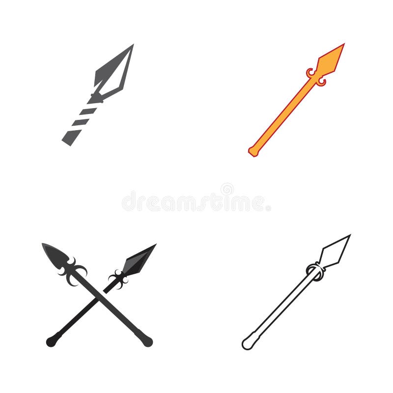 Spear Vector Illustration Icon Template Stock Vector - Illustration of ...