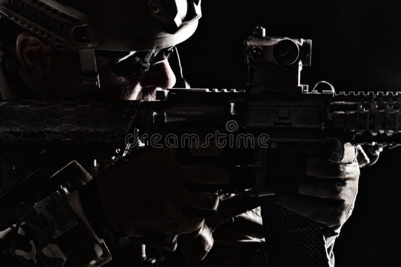 Spec ops Operator stock image. Image of adult, headwear - 101308081