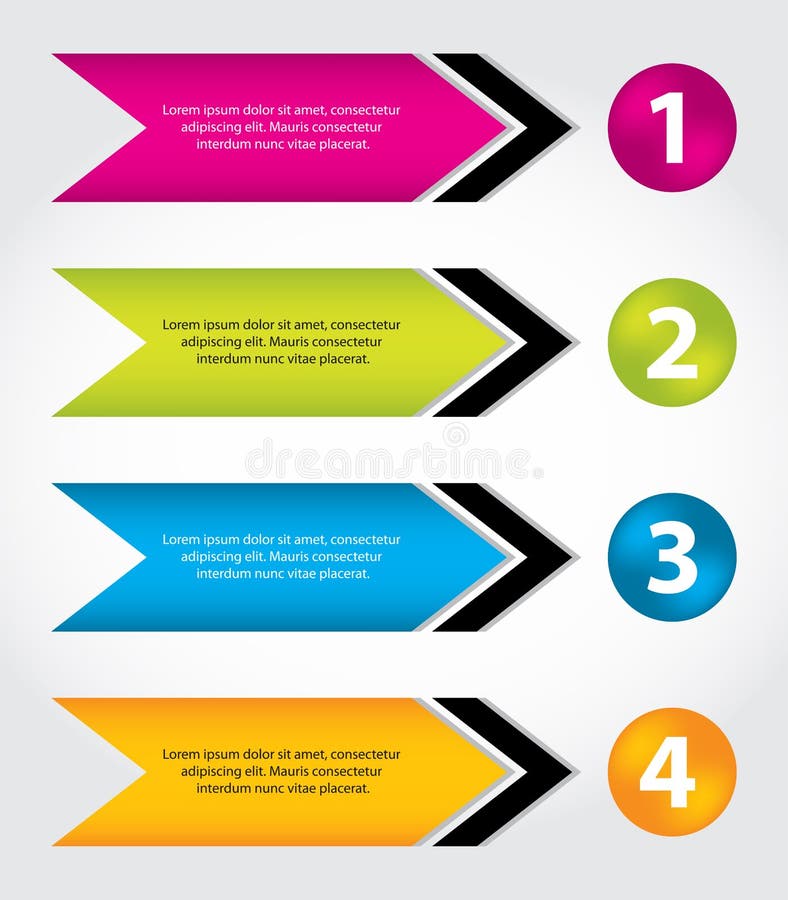 Special arrow stickers stock vector. Illustration of control - 25237872