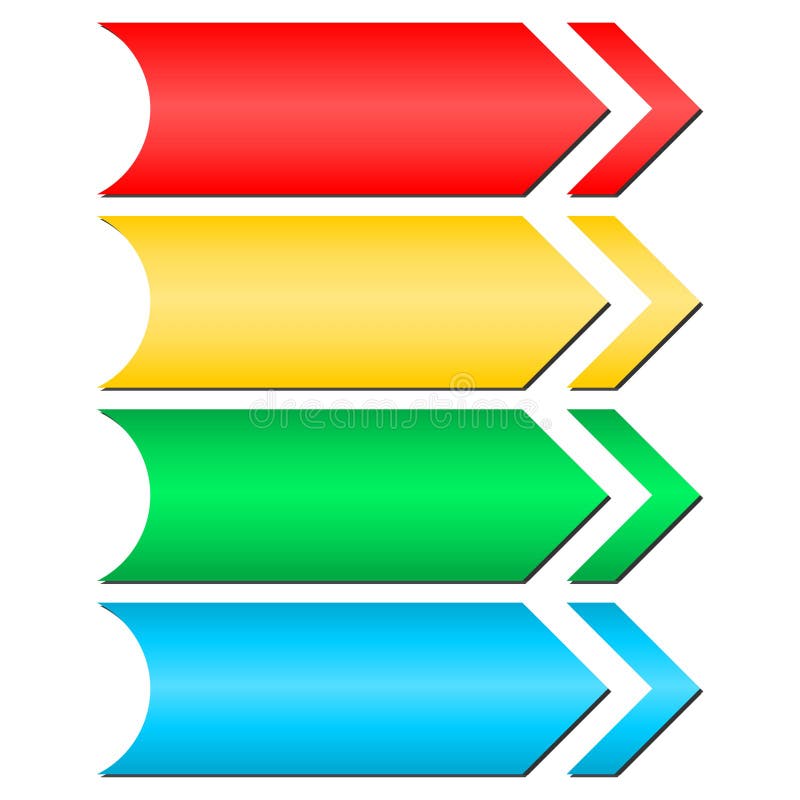 Special arrow stickers set stock vector. Illustration of sign - 98711211