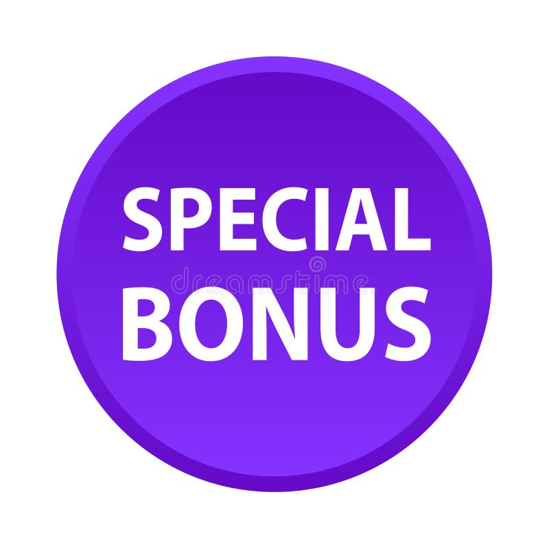 Special bonus button stock vector. Illustration of coupon - 179068715