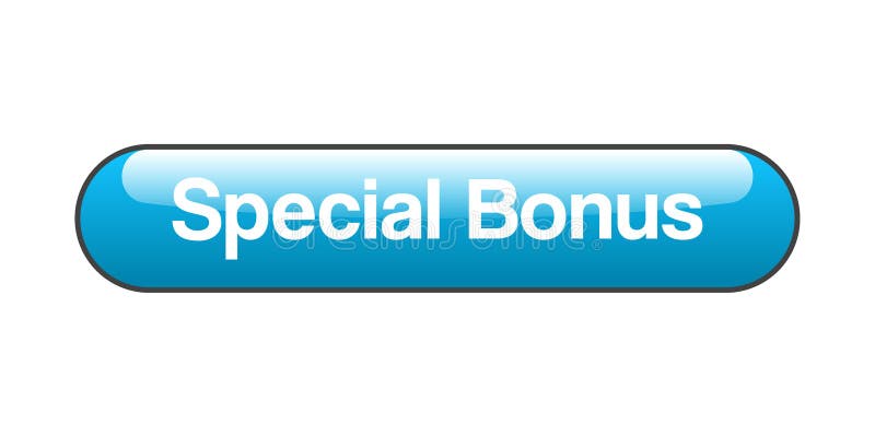 Special bonus button stock illustration. Illustration of background ...