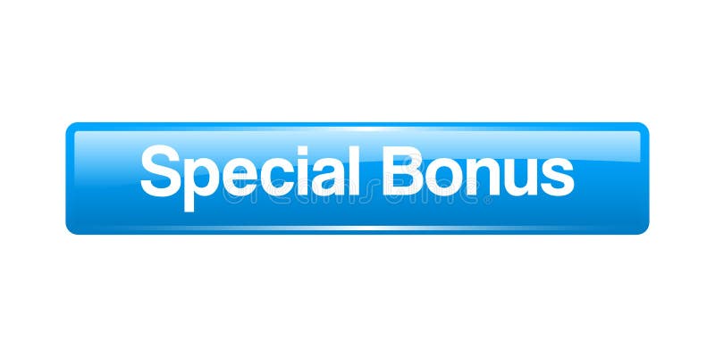 Special bonus button stock illustration. Illustration of announcement ...